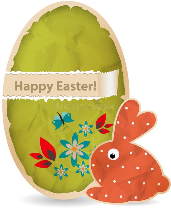 Easter eggs stock vector. Illustration of animal, retro - 23964954