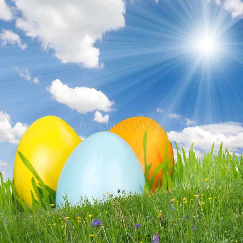 Easter eggs stock image. Image of seasonal, still, holiday - 38396985