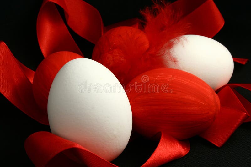 Red Easter Eggs stock image. Image of creating, easter - 3927843