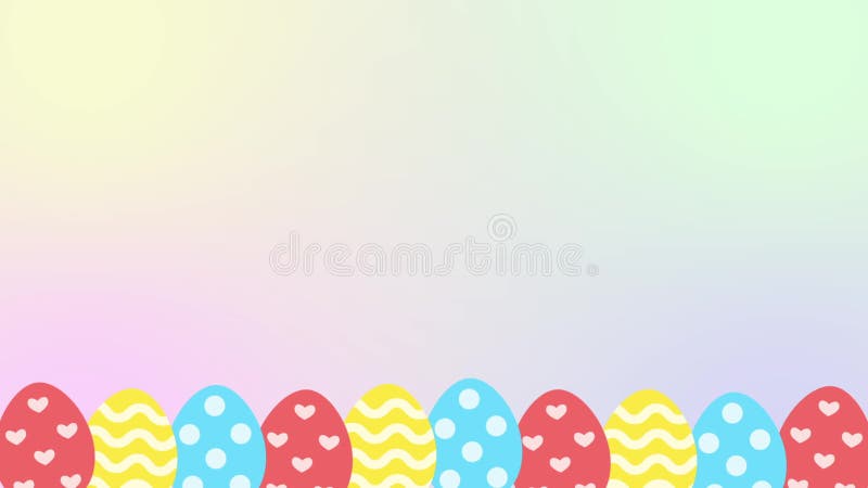 Easter Eggs Animation. Animated Easter Border Background Stock Footage ...