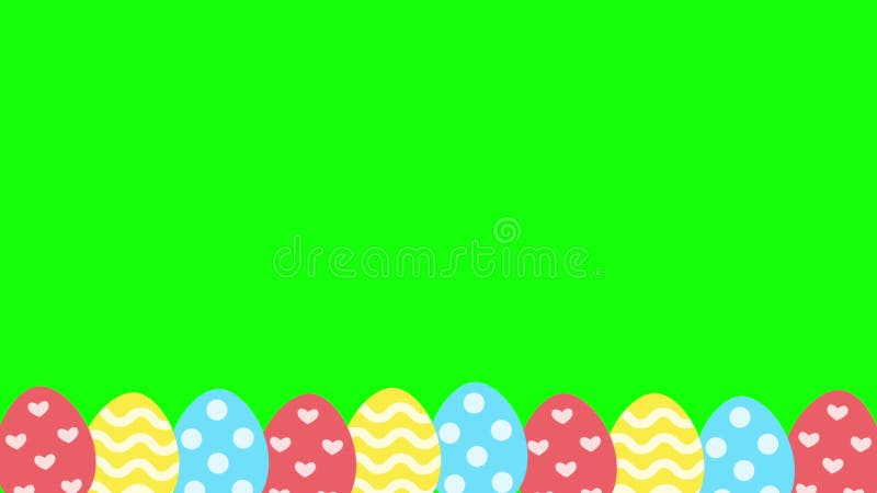 Easter Eggs Animation. Animated Easter Border Background Stock Video ...