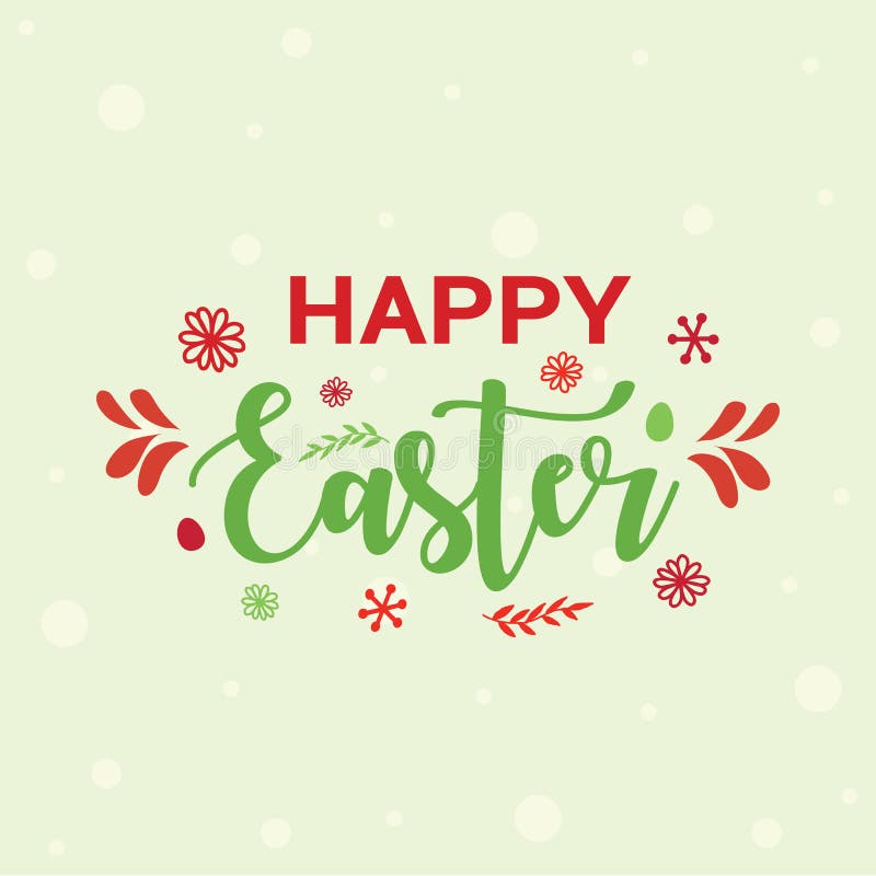 Happy Easter Typography - Greeting Card Stock Illustration ...