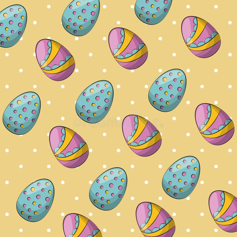 Easter eggs background stock vector. Illustration of drawing - 140139745