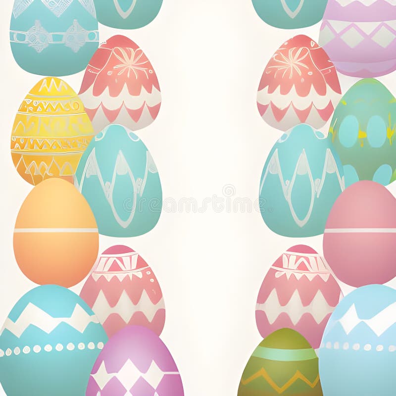 Easter Eggs Background Happy Colours Stock Image - Image of easter ...