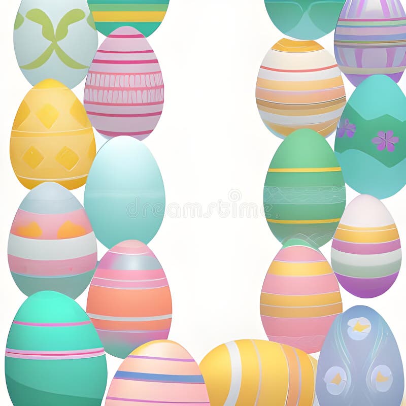 Easter Eggs Background Happy Colours Stock Image - Image of decorative ...