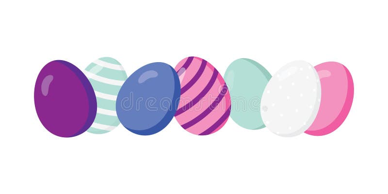 Easter Eggs. Easter Eggs with Beautiful Drawings. Happy Easter.Hand ...