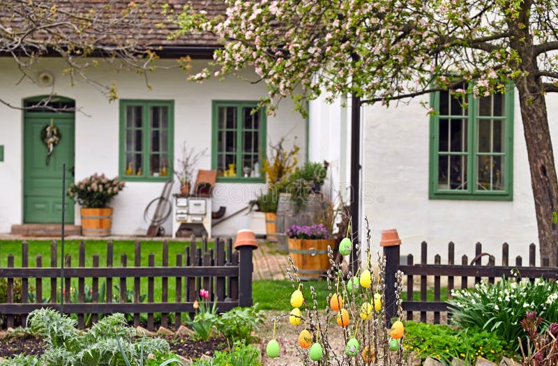 Easter Eggs in the Countryside Stock Photo - Image of rural, decoration ...