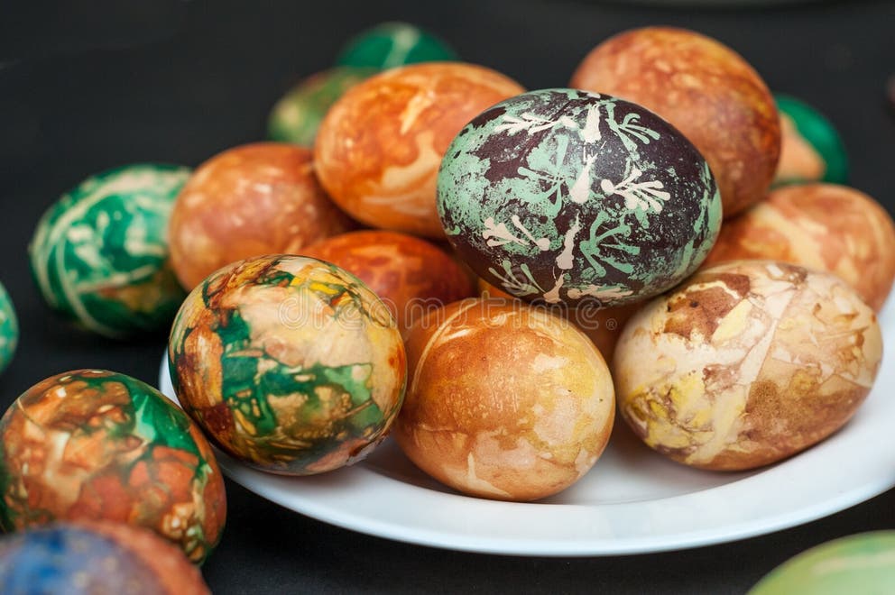 Easter eggs stock photo. Image of indoor, decorated, holiday - 65872218