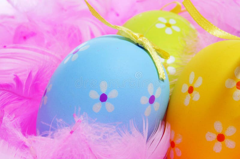 Easter eggs and feathers stock photo. Image of holiday - 29740338