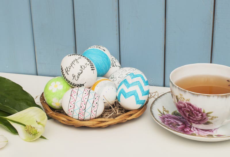 Easter Tea Set stock photo. Image of fine, elegant, decorated - 8418456