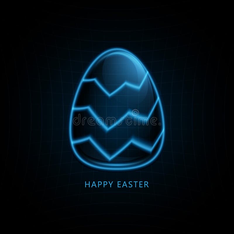 Hi technology Easter eggs stock illustration. Illustration of ...