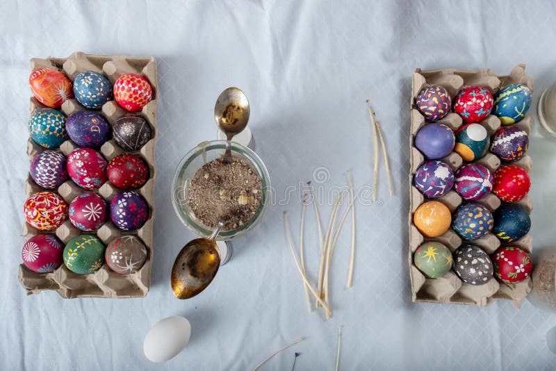 Easter Eggs from Germany Handmade with Wax Technique, Old Eastern ...