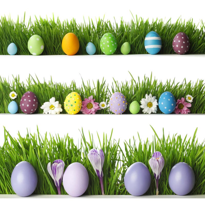 Easter eggs in grass stock photo. Image of tradition - 39105466