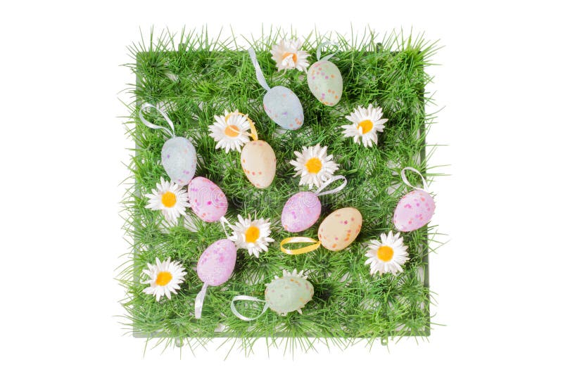 Easter eggs on the grass stock image. Image of holidays - 29804487