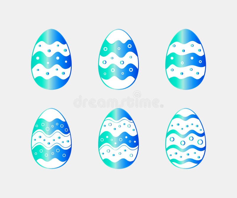 Easter eggs icons set stock vector. Illustration of celebrate - 143293843