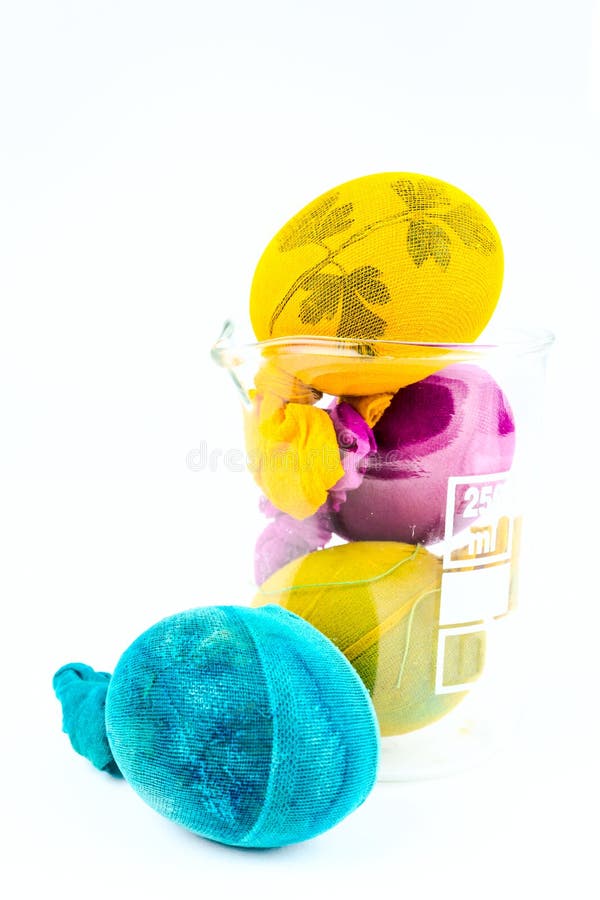 Easter eggs in lab glass stock photo. Image of biotechnology - 39044994