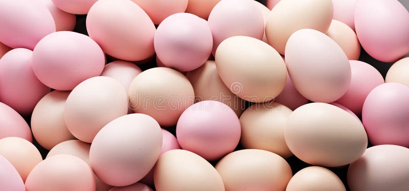 Easter Eggs Painted in Pastel Colors Background Stock Image - Image of ...