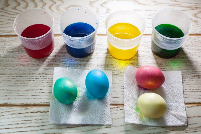 Easter Eggs after Painting for Easter. Stock Image - Image of colorful ...
