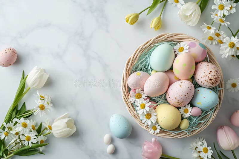 Easter Eggs and Pastel Colors, Joyful Spring Celebration Stock ...