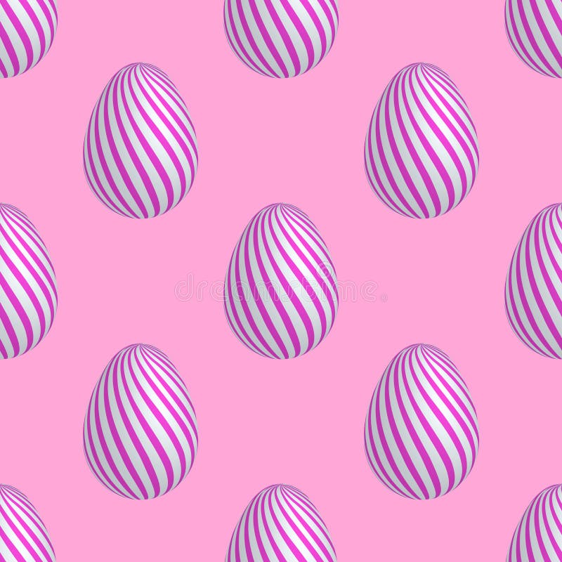 Easter Eggs Pattern in Realistic Style for Print and Design.Vector ...