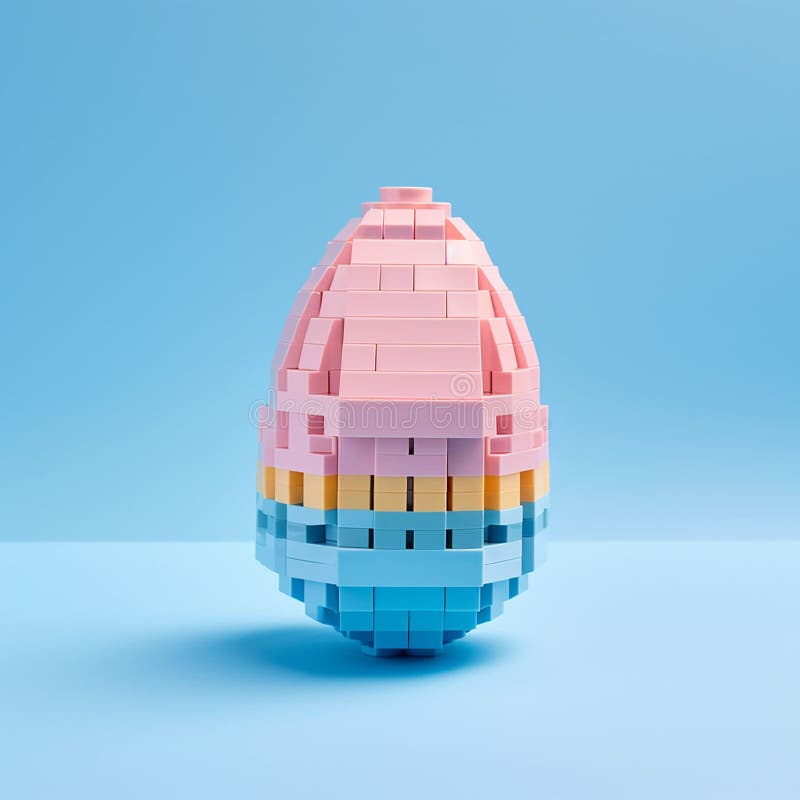 Easter Eggs Post Design from the Constructor, Ai Stock Illustration ...