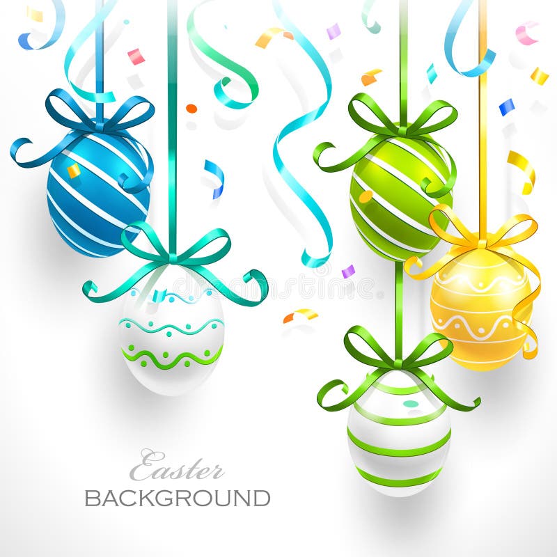 Easter eggs stock vector. Illustration of green, element - 38784978