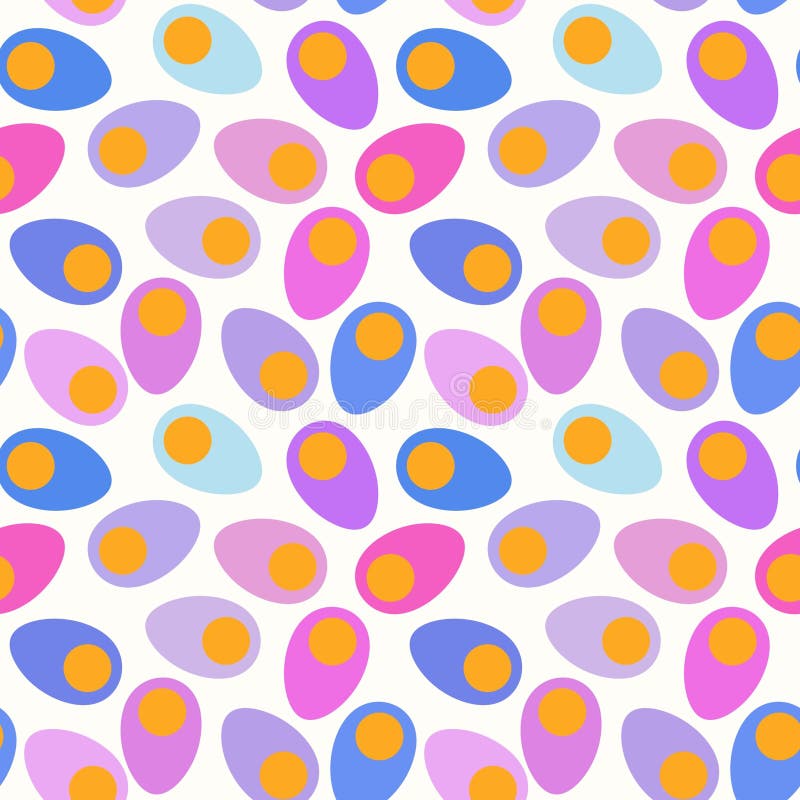 Easter Eggs Seamless Pattern for Wrapping Paper and Fabrics and Kids ...