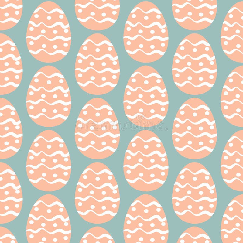 Easter Eggs Simple Seamless Pattern. Easter Eggs, Easter Symbol ...