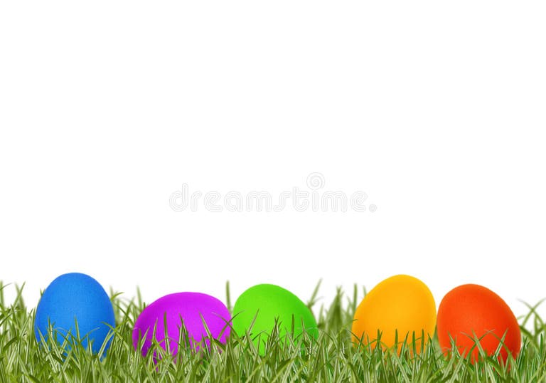 Easter Eggs in Spring Grass Stock Image - Image of eastern, grass: 8139397