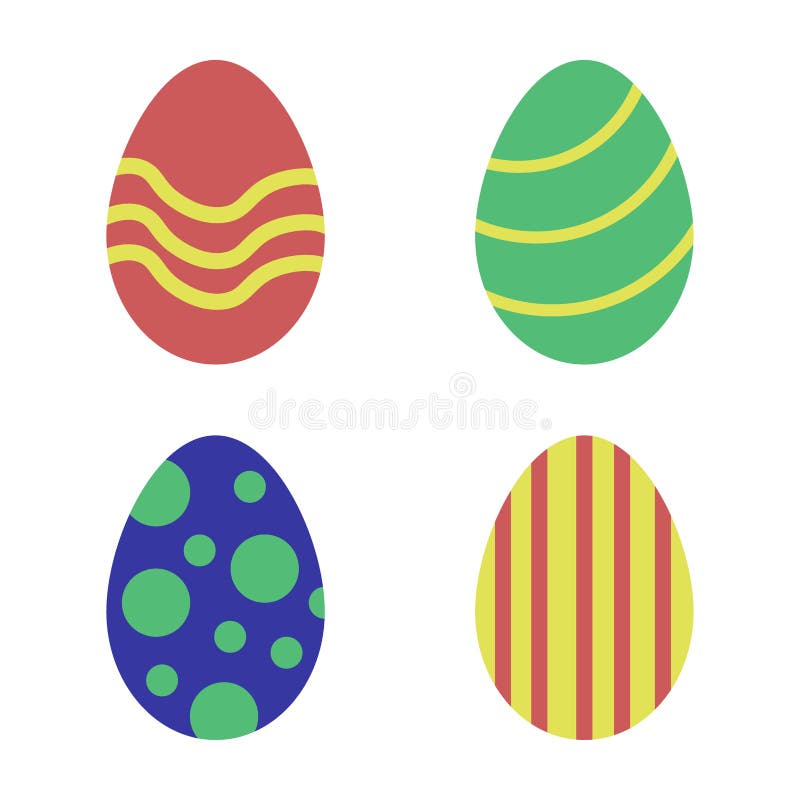 Easter eggs, vector stock vector. Illustration of seasonal - 266653475