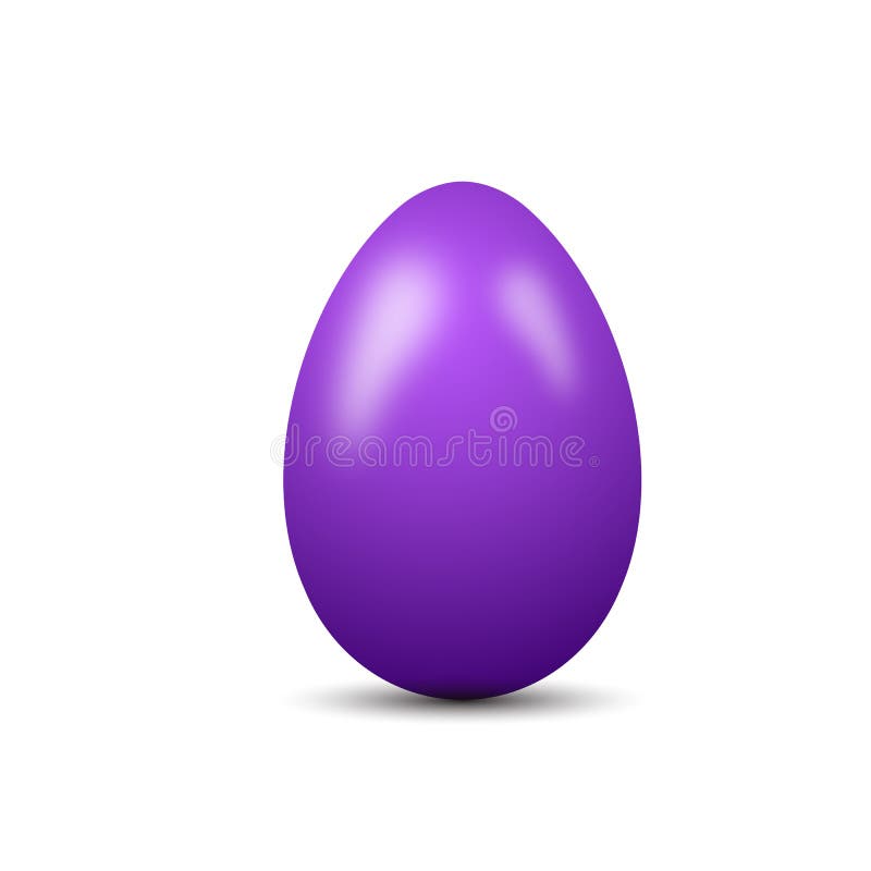 Easter Eggs Vector 3d Purple Color Stock Vector - Illustration of ...