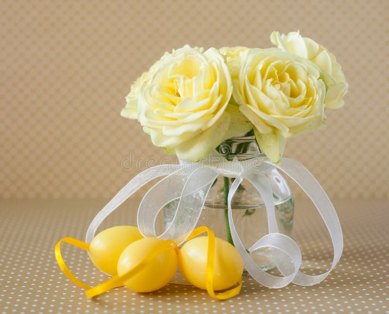 Easter composition stock photo. Image of purple, table - 29707860