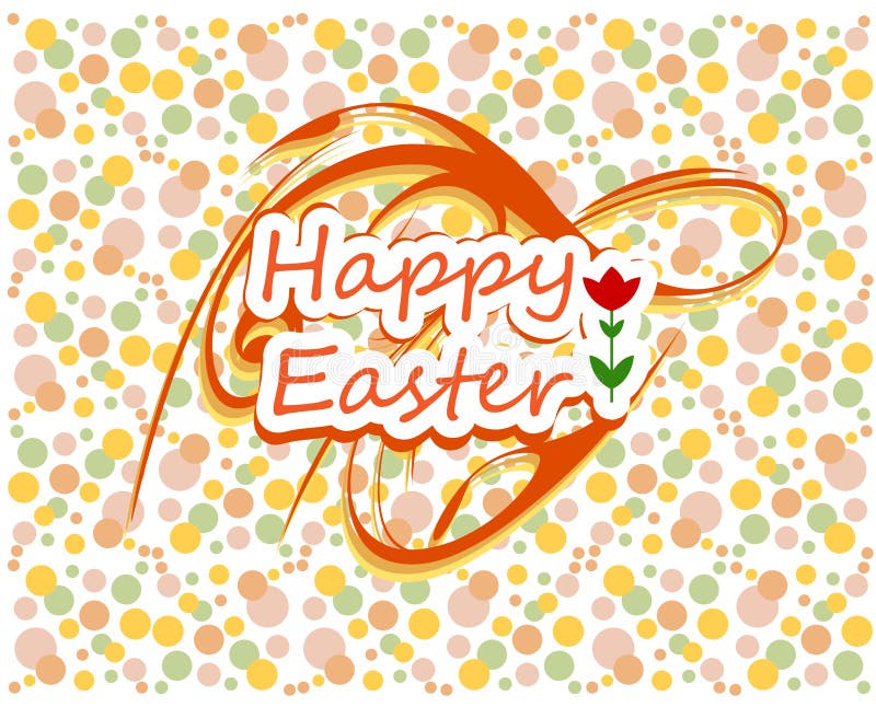Easter feliz ilustração do vetor. Ilustração de desejos - 51224288