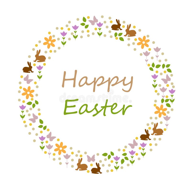 Easter feliz ilustração do vetor. Ilustração de feliz - 51571532