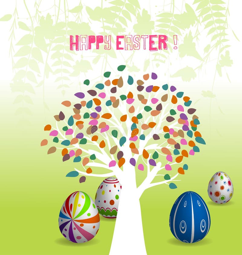 Easter feliz ilustração do vetor. Ilustração de texto - 89750237