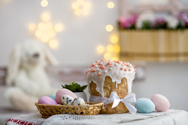 Easter Festive Light Background. Stock Image - Image of colorful ...