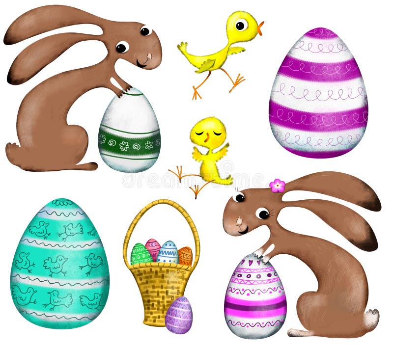 Easter figures stock illustration. Illustration of chick - 23591149