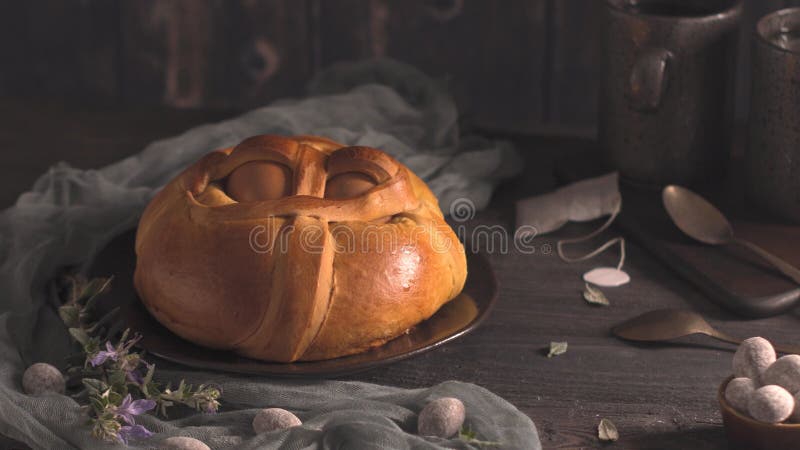 Easter folar with egg stock photo. Image of folar, seasonal - 267954568