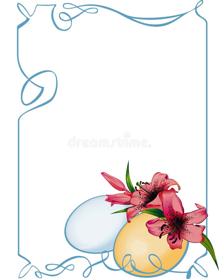 Easter frame stock vector. Illustration of cards, spirituality - 2165330