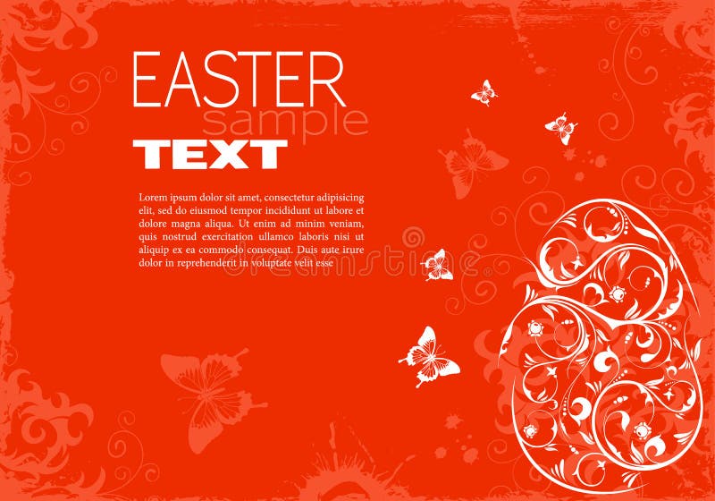 Easter Frame stock vector. Illustration of floral, scroll - 23158404