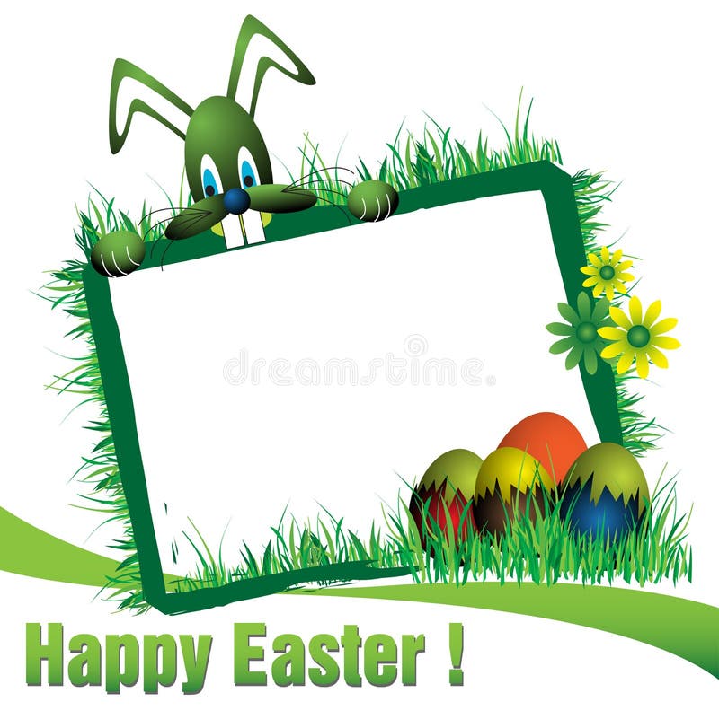 Easter frame stock vector. Illustration of celebration - 23527874