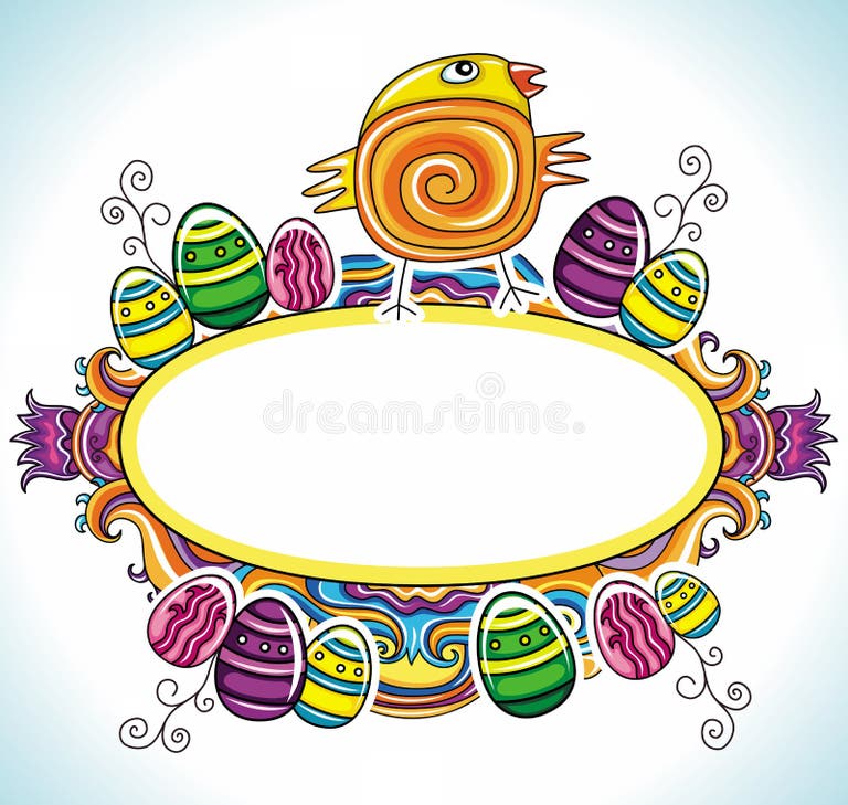 Easter Frame 5 stock vector. Illustration of backdrop - 18980952