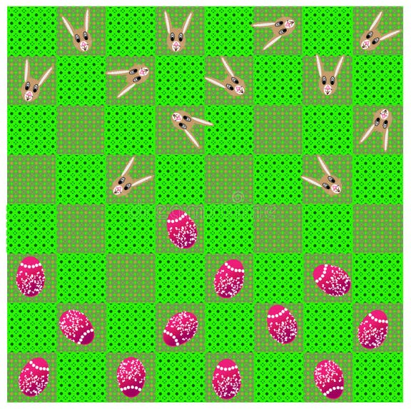 Easter game of checkers stock vector. Illustration of head - 85863552