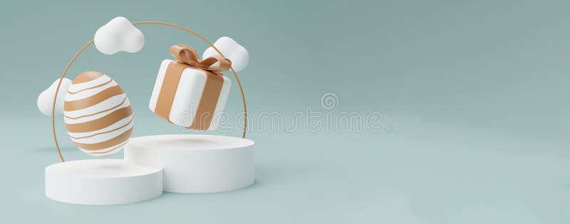Easter Gift Podium Product Display 3d Render Stock Illustration ... Easter Gift Podium Product Display 3d Render Stock Illustration ...