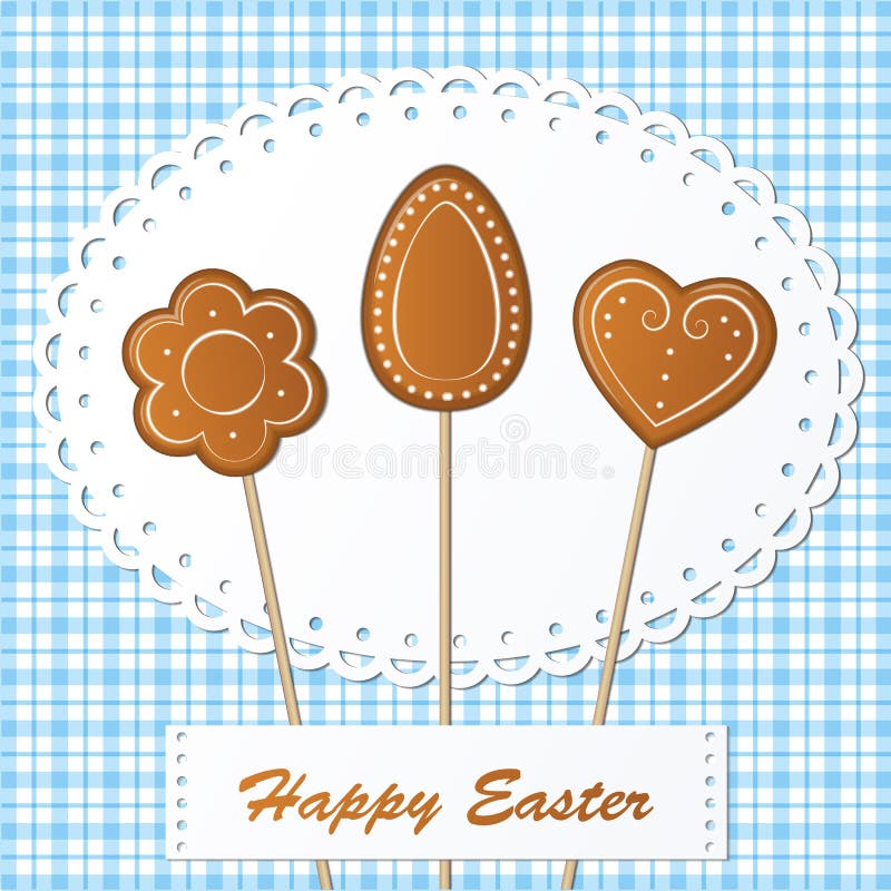 Gingerbread Man Cookies Holding Colorful Balloons Floating Stock ...