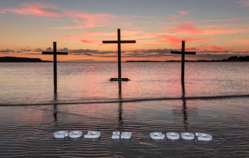 Easter God is Good stock photo. Image of silhouette, symbol - 88509570