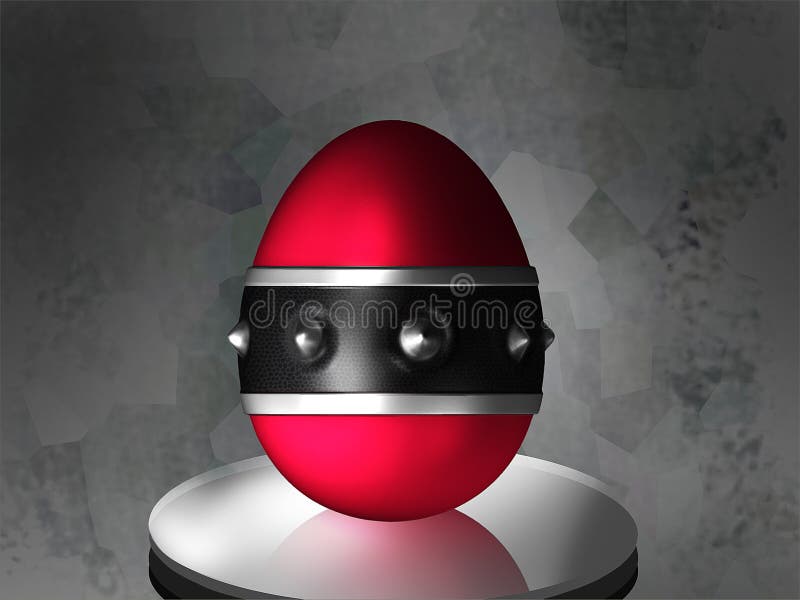 Gothic Easter Egg stock illustration. Illustration of spikes - 8673242