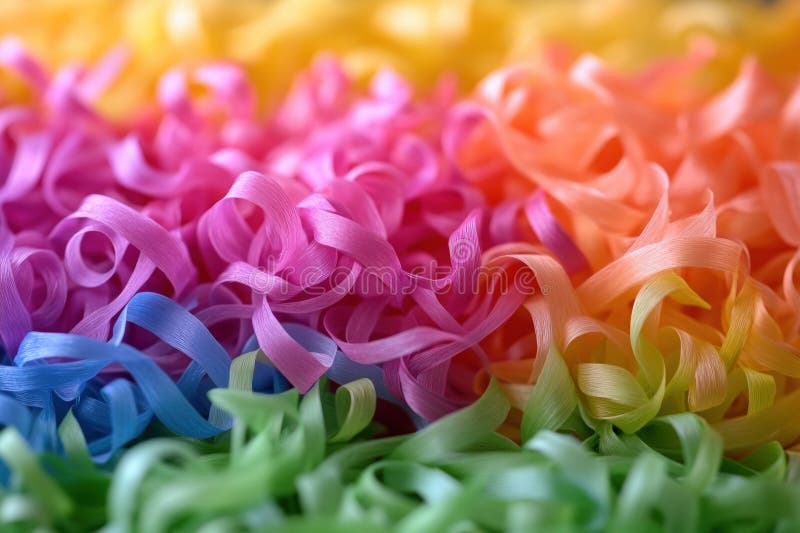 Easter Grass: a Close-up of Easter Grass, Colorful and Festive, Holiday ...