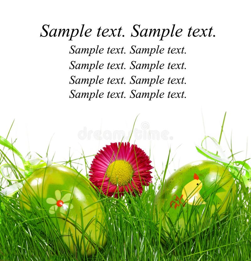 Easter greeting card stock image. Image of happy, pastures - 50055479