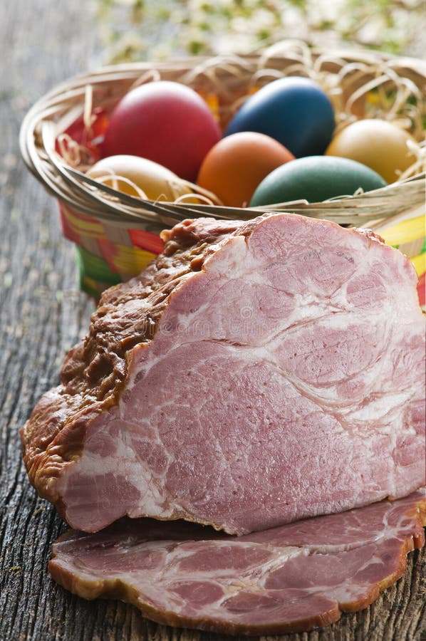 Easter ham stock photo. Image of food, lunch, glazed, pork - 8224256